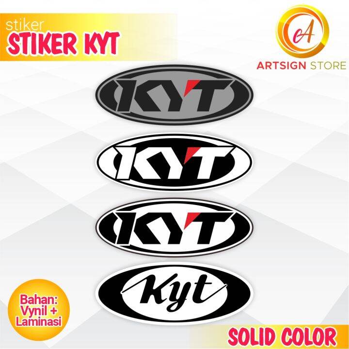 Stiker Logo KYT Helm / Sticker KYT Bulat / Stiker Helm / Stiker Logo ...