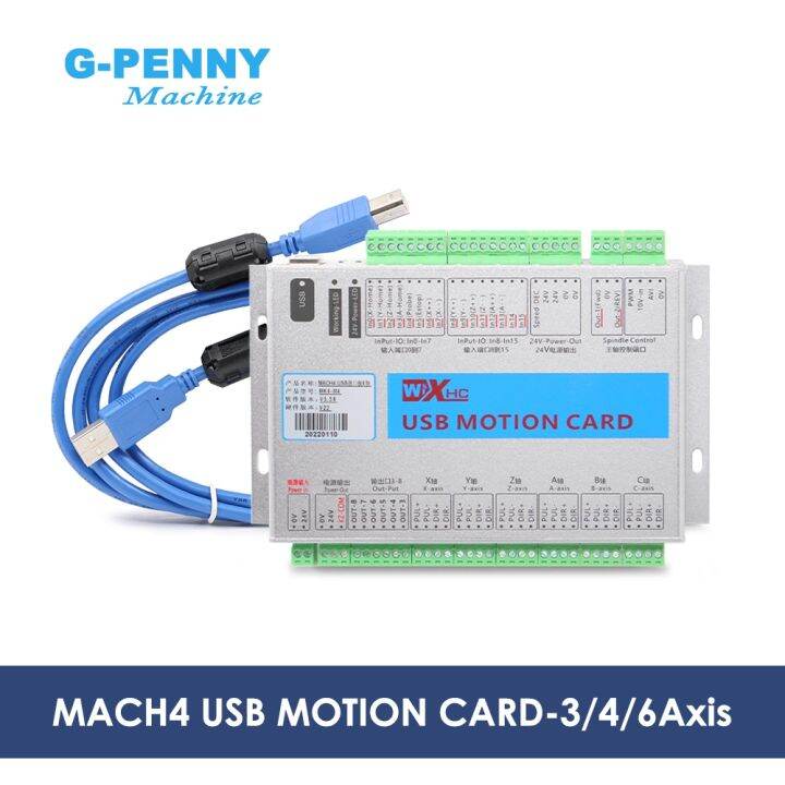 Free Shipping Xhc Mkx M4 Mach4 Usb Motion Card 3 4 6 Axis Frequency