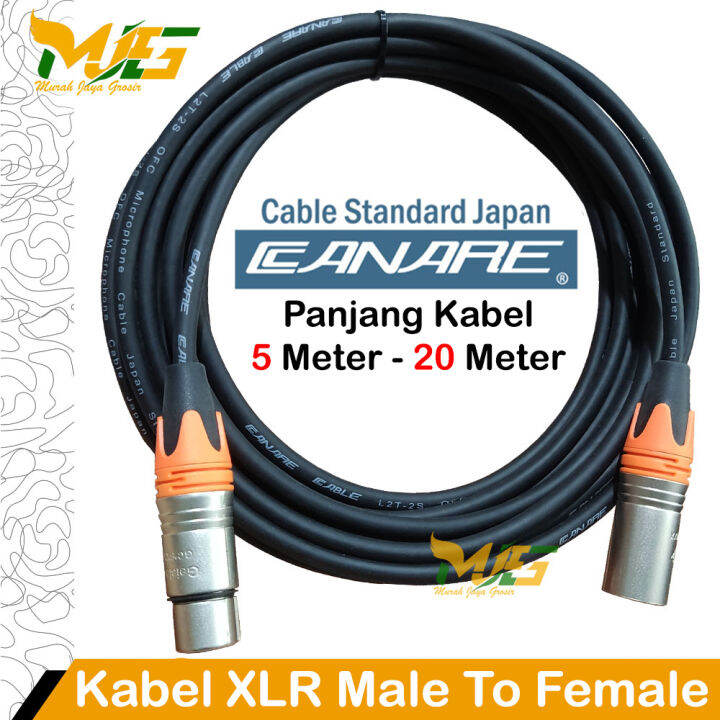 Kabel Mic Canare XLR 5 Meter - 10 Meter Made In Japan Cable Mikropon ...