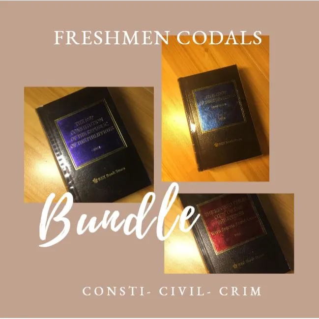 Codal Set (Rex) Freshmen - Civil, 1987 Constitution, Revised Penal Code ...