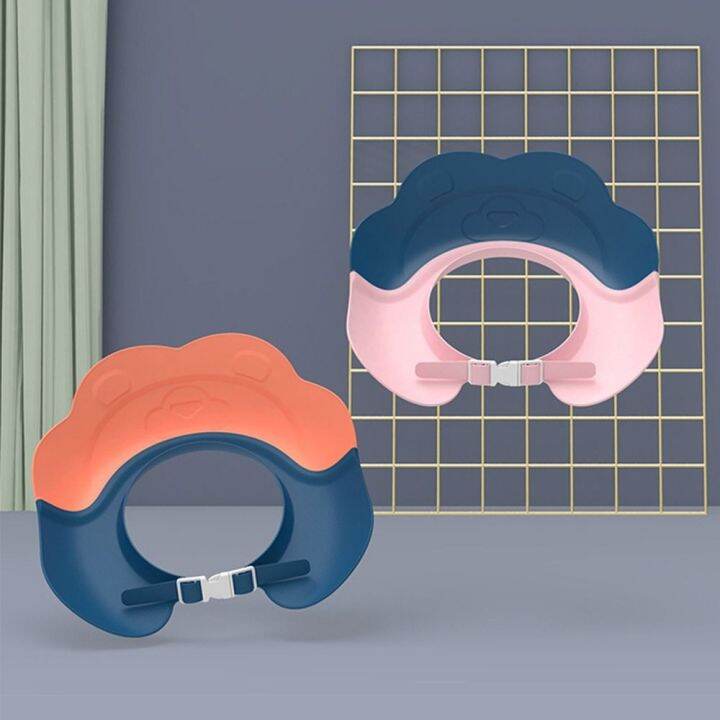 DSFSK หมวกสระผมกันน้ำลายการ์ตูนสิงโตผลิตภัณฑ์ดูแลทารกใส่สบายหมวกอาบน้ำ ...