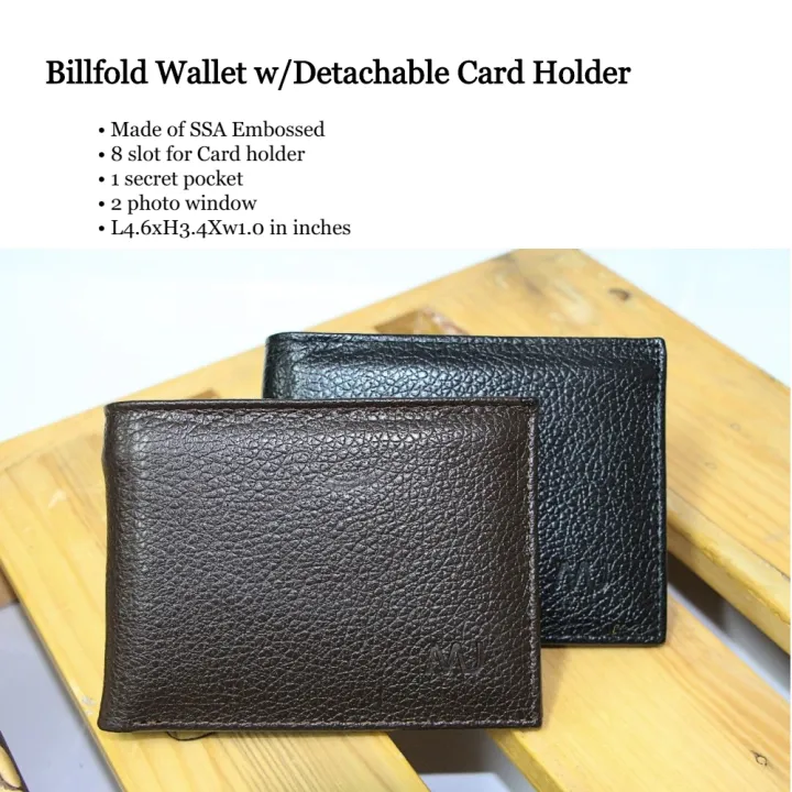 MJ by McJim Billfold wallet w/Detachable Card Holder | Lazada PH