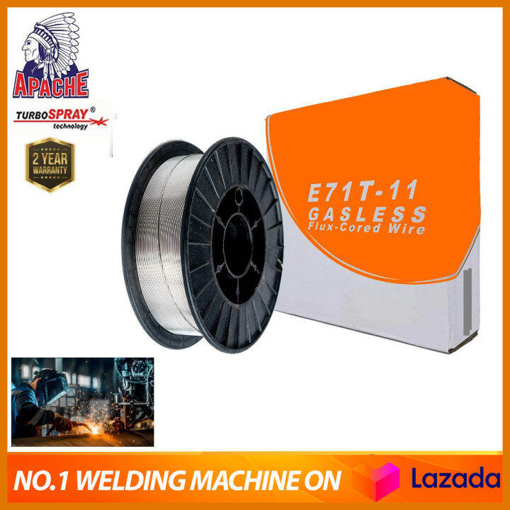 APACHE ExoWELD® Flux Core Gasless Mig Wire, Mild Steel 1Kg 0.8mm / 1.0mm Flux Cored Gasless ...