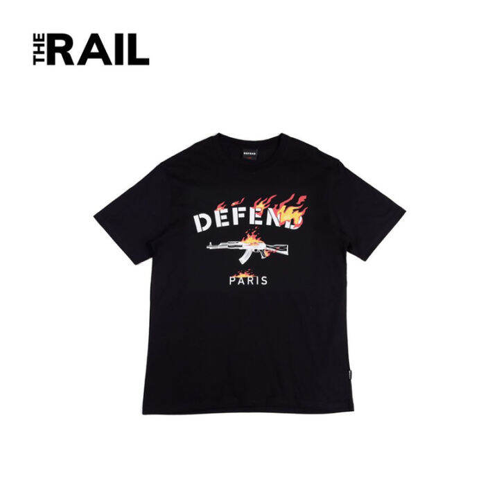 Defend Fire Logo T-Shirt Black | Lazada PH