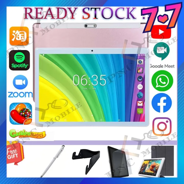 [Support Dual Sim ] PNC_Android TAB S Android Tablet 10 Inch (6GB RAM ...