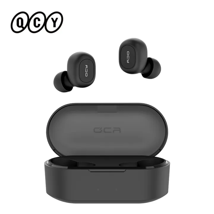 ☸ QCY T1C Power HiFi stereo earphone wireless headset Bluetooth 5.0 headphone AAC earbuds with ...