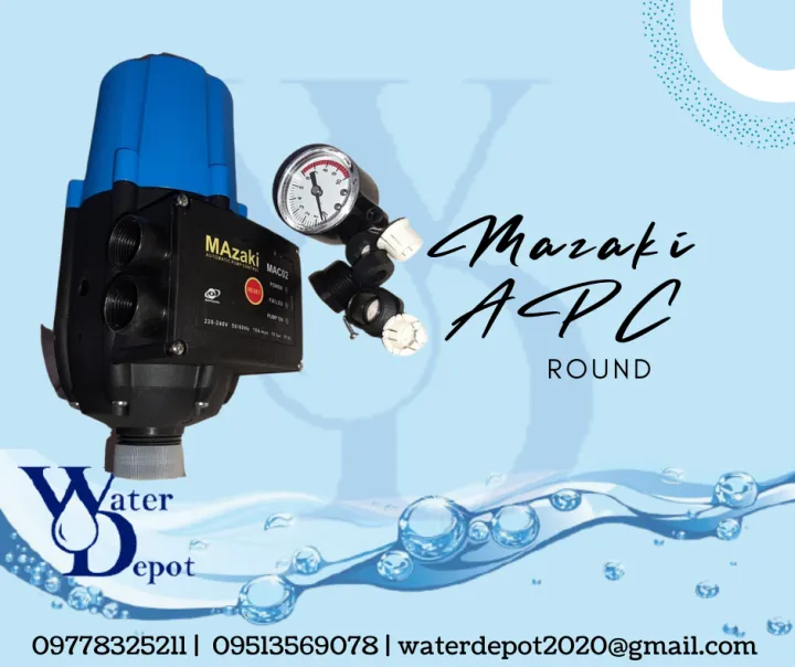 Original Mazaki Automatic pump Control with Gauge MaC02 ROUND | Lazada PH