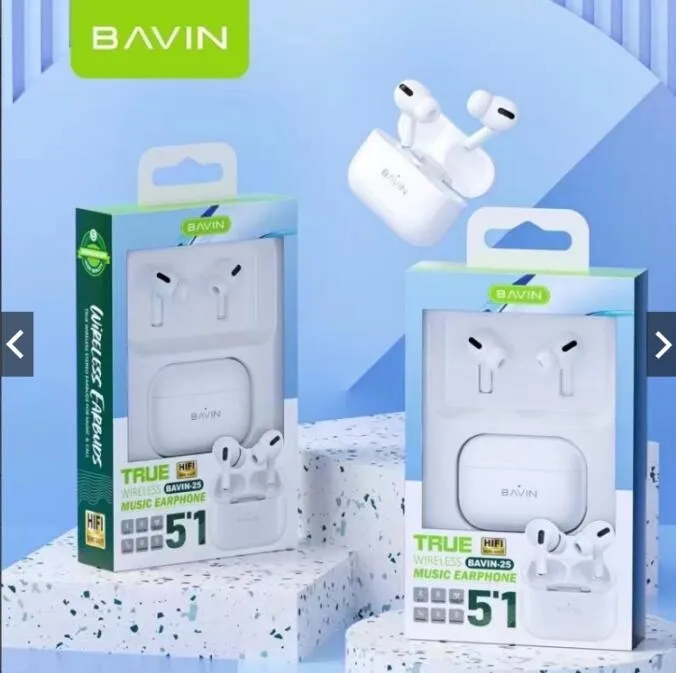 BAVIN-25 Bluetooth Headset Headphones TWS Wireless Headphones Sports ...