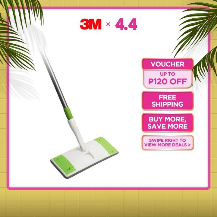 3M Scotch Brite Easy Sweeper Plus Mop Raised cushion pad with honeycomb ...