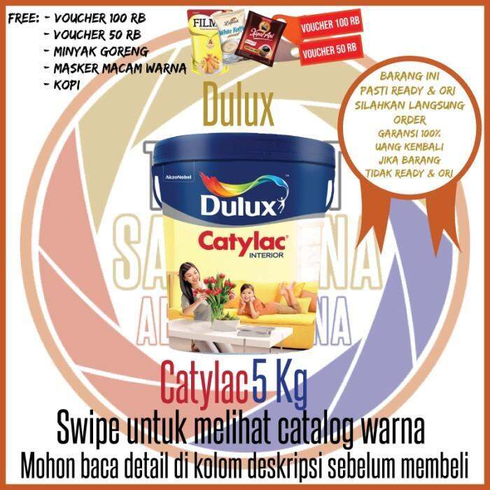 CAT DULUX CATYLAC 5 KG PUTIH / 1501 / WARNA / CAT INTERIOR GALON - A2Z HOME | Lazada Indonesia