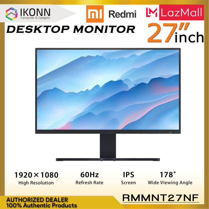 Xiaomi Redmi 27" 60hz IPS 1920x1080 High Resolution Desktop Monitor ...