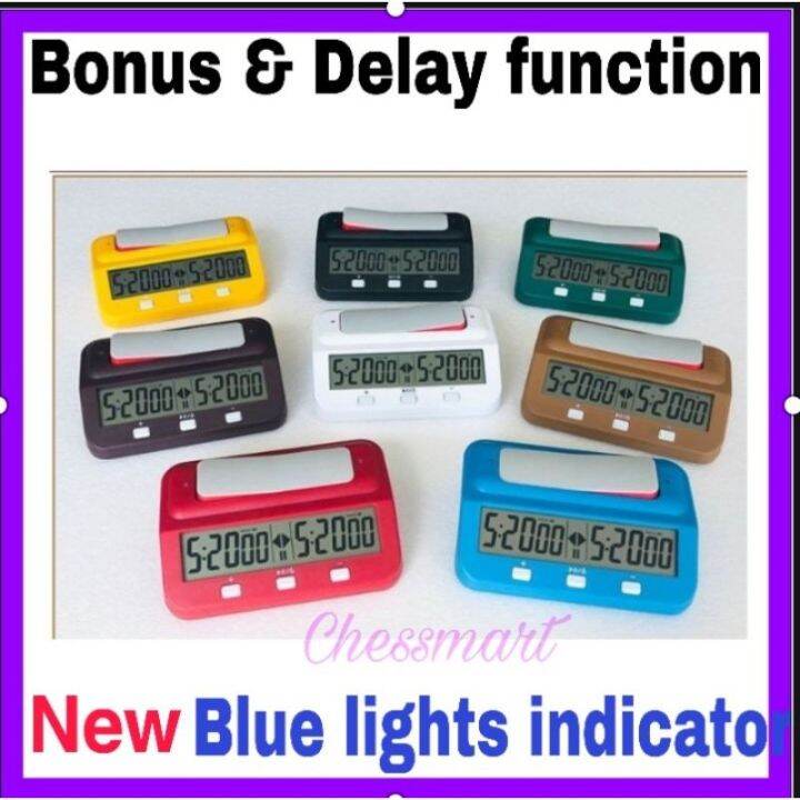 Chessmart Basic Digital Chess Clock /Timer with Bonus & Delay With ...