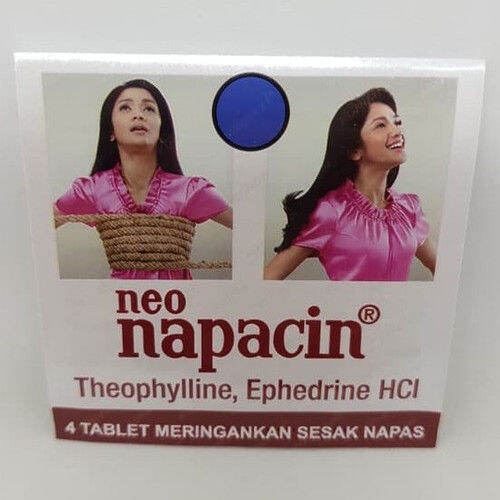 NEO NAPACIN OBAT ASMA SESAK NAFAS 1 BLISTER / STRIP ISI 4 TABLET ...