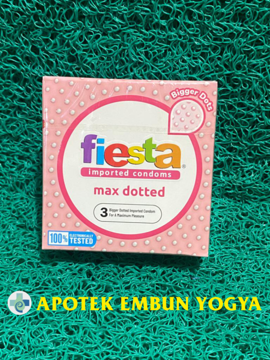 Kondom Fiesta Max Dotted - Isi 3s & 12s - Apotek Embun Yogya | Lazada ...