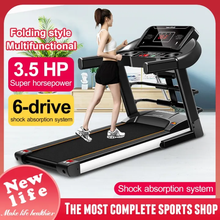 3.5HP luxury treadmill Massage function home treadmill，Multifunctional folding treadmill | Lazada PH