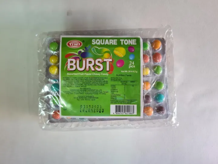 Square Tone Burst Chewy Candy 24pcs | Lazada PH