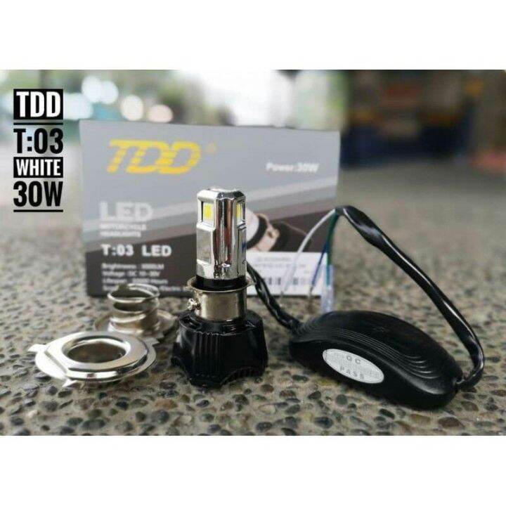 TDD Motorcycle TRI LED Headlight 30W | Lazada PH