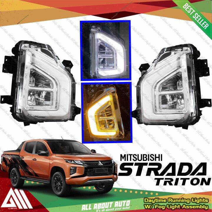 Mitsubishi Strada 2019-2022 GLS Daytime Running Lights with Fog Light ...