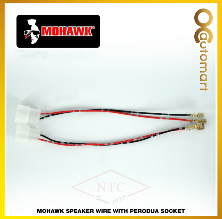 MOHAWK Plug n Play Speaker Wire Socket with Terminal Connector for ...