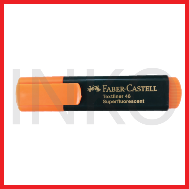 FABER CASTELL TEXTLINER 48 SUPERFLUORESCENT ORANGE INK | Lazada Indonesia