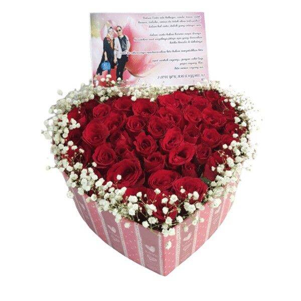 Flower Box Lov – 211 Box Bunga Valentine Buket Box Wisuda Box Bunga ...