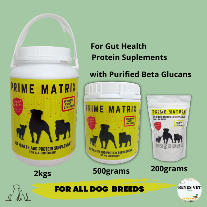 [VET SUPPORT] PRIME MATRIX 200g - 500g & 2kg/ GUT HEALTH AND PROTEIN SUPPLEMENTS FOR ALL DOG ...