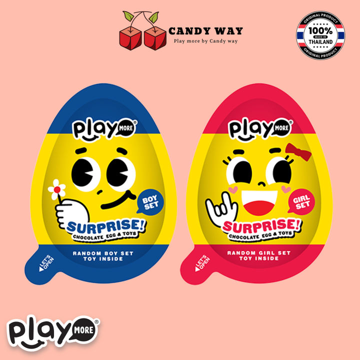 Kẹo Trứng Đồ Chơi Sô Cô La Sữa Bất Ngờ Playmore - Gói 20g - Vừa ăn kẹo ...