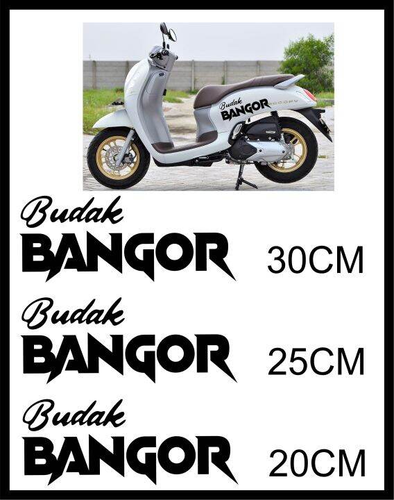 cutting stiker BUDAK BANGORS,sticke motor,stiker fino,stiker scoopy ...