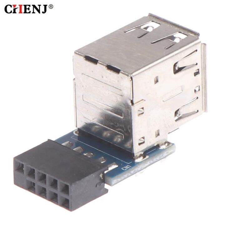 USB 2 Port 2.0 9Pin Female To A Adapter Converter Motherboard PCB Board ...