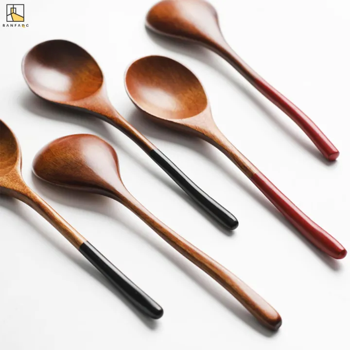 BANFANG Creative Japanese wooden spoon set for couples and couples ...
