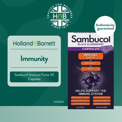 Sambucol Immuno Forte 30 Capsules | Lazada Singapore