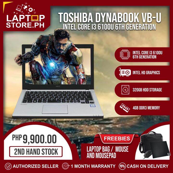 💻 Laptop NEC Versapro VB-U Intel Core i3 6100U 6th Gen 4GB DDR3 320GB ...