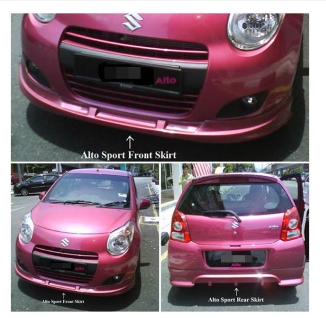 Suzuki alto 2010 2011 2012 sport bodykit body kit front side rear skirt ...