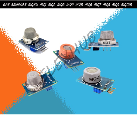 MQ2 MQ3 MQ4 MQ5 MQ6 MQ7 MQ8 MQ9 MQ135 Smoke Methane Liquefied Gas ...