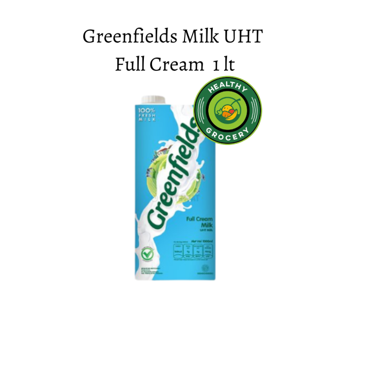 Greenfields Milk UHT Full Cream 1 Liter | Lazada Indonesia