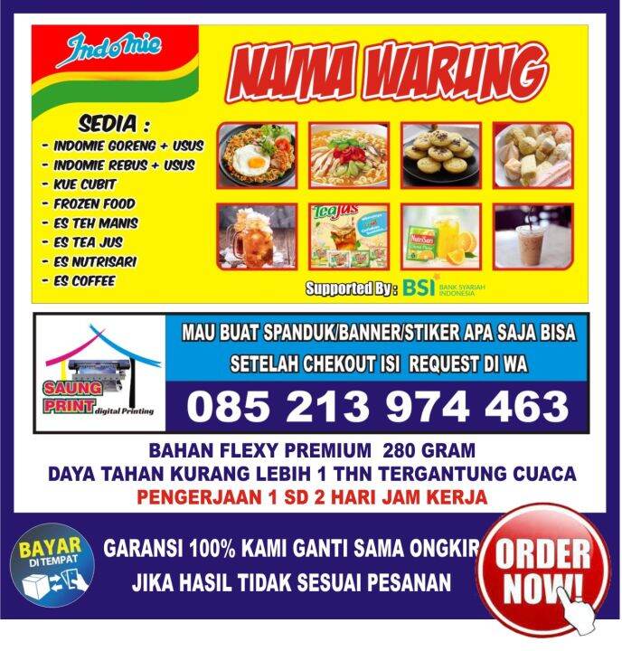 Spanduk Warmindo Kekinian | Baner Warmindo Bisa Custom Desain Suka-suka ...