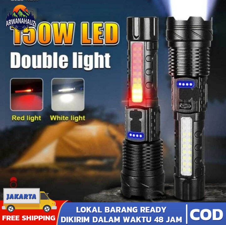SENTER SWAT POLICE TERBAIK / SENTER LED RECHARGEABLE / SENTER CAS USB ...