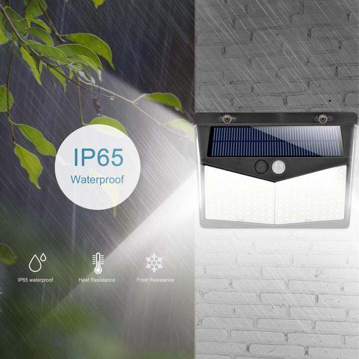 208LED Solar Garden Wall Light PIR Motion Sensor Outdoor Path Yard Security Lamp Easy to Install ...