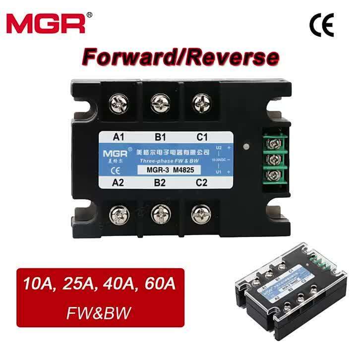 Three 3 Phase Reversing FW&BW Solid State Relay 10-30VDC 480VAC Forward ...