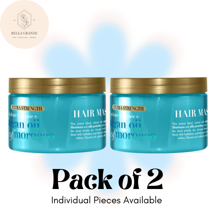 (FROM USA!! 🇺🇸) OGX Extra Strength Argan Oil Of Morocco Hair Mask, 6 Oz ...