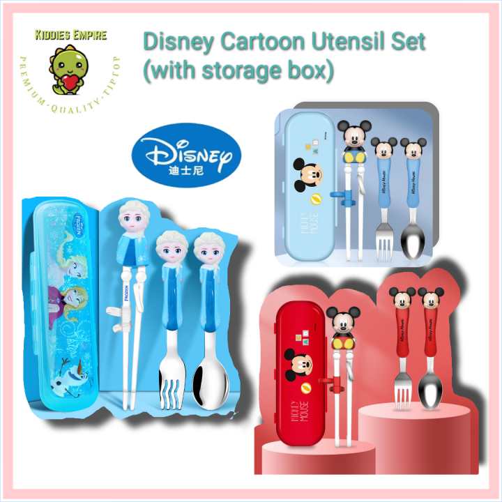 [🏰⛪Disney 正品] Disney Authorised Utensil Set Box | Lazada
