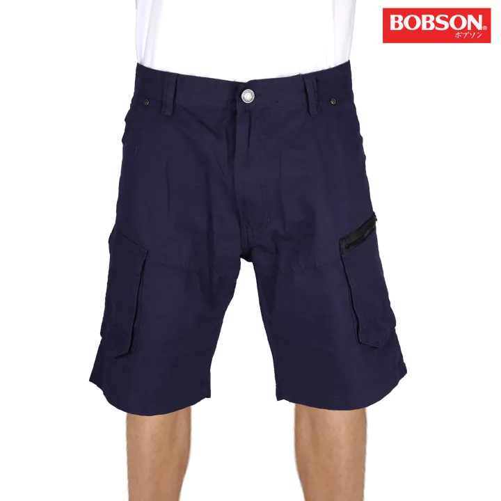 Bobson Men's Fashion Non-Denim Cargo Shorts 80289-U (Navy Blue) | Lazada PH