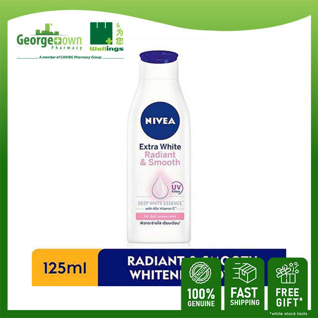 NIVEA BODY EXTRA WHITE RADIANT & SMOOTH 125ML | Lazada