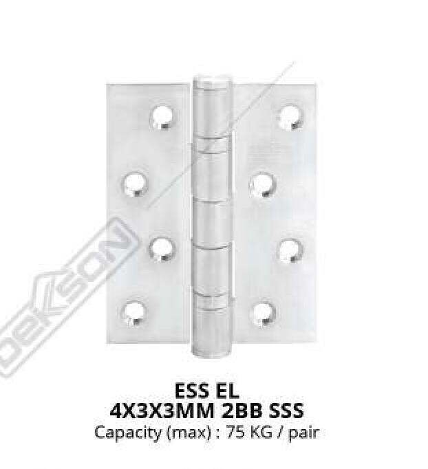 ENGSEL STAINLESS HINGE DEKKSON ESS EL 4X3X3MM 2BB SSS 10 CM 4 INCH 3MM ...