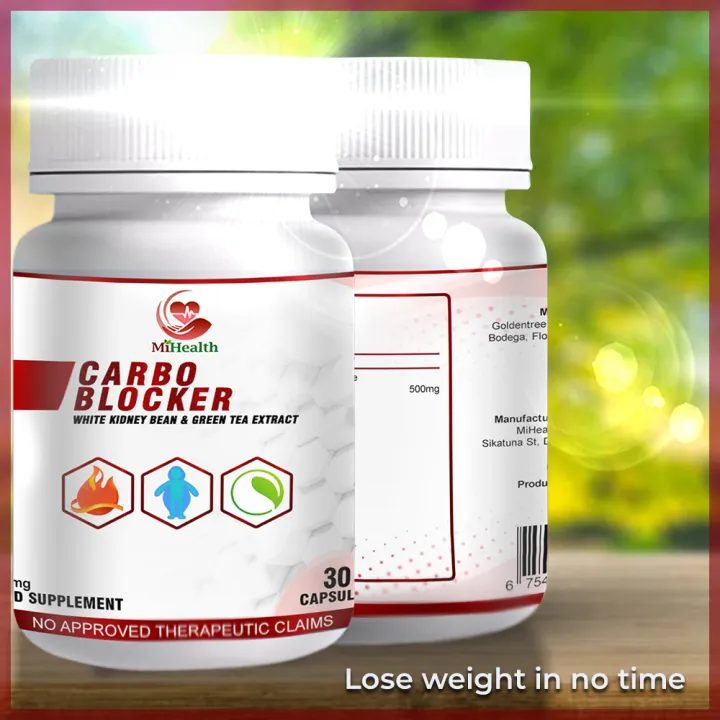 CarboBlocker 1 Month Supply Fat Burner Capsules Belly Fat Blocker Sugar ...