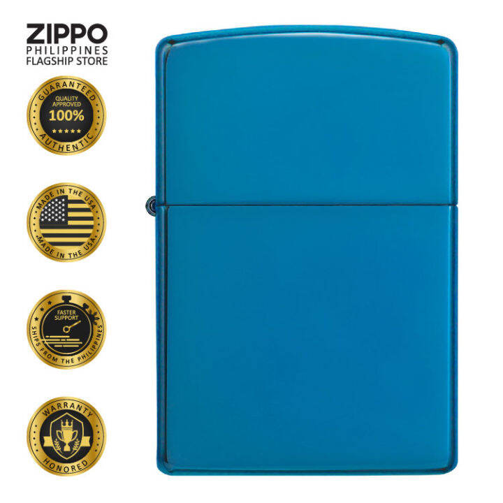 Zippo Windproof Lighter Classic High Polish Blue | Lazada PH