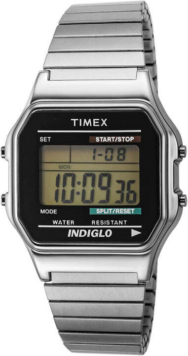 Timex Men's Classic Digital Watch Silver-Tone | Lazada.co.th