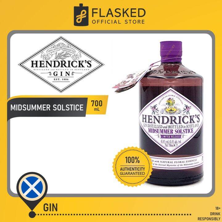 Hendrick's Midsummer Solstice Distilled Gin 700mL | Lazada PH