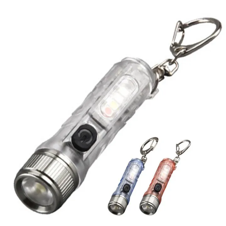 Miniature LED Keychain Flashlight White/ Red/ Blue Key Chain Flashlight ...