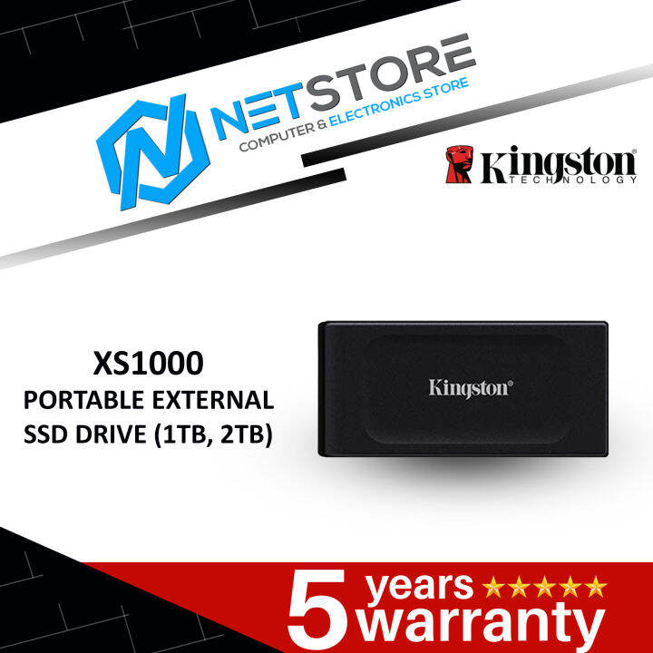 KINGSTON XS1000 PORTABLE EXTERNAL SSD DRIVE (1TB, 2TB) | Lazada